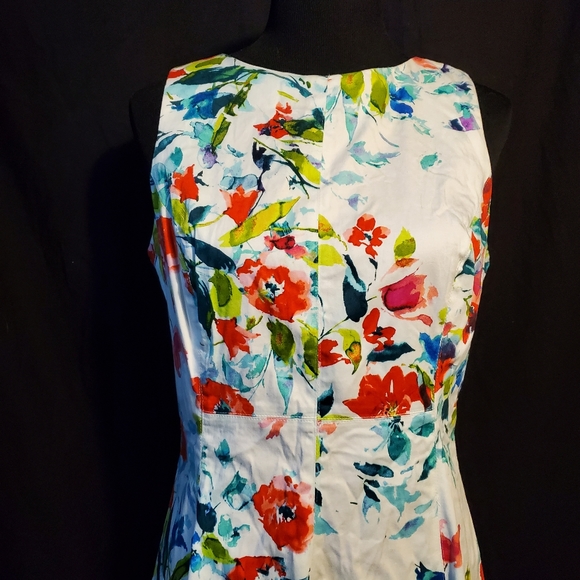 American Living | Dresses | American Living Dresses White Floral Sheath ...